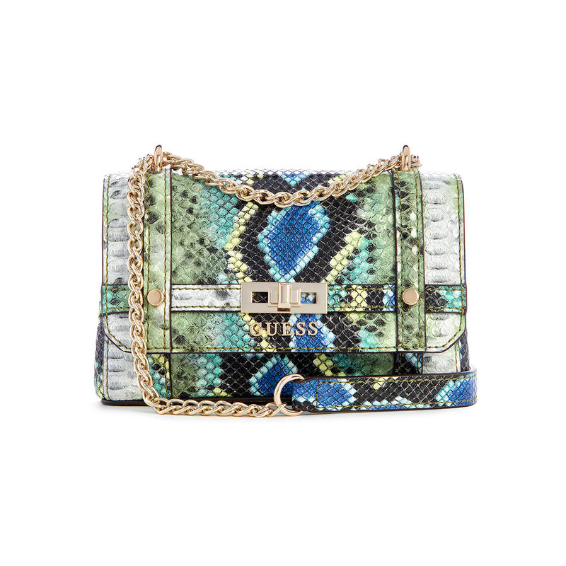 Buy Guess Women Multi Printed Crossbody Bag With Twist Lock Closure Online