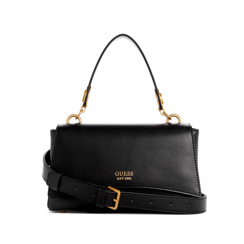 Buy Guess Women Black Solid Handheld Bag With Magnetic Button Closure ...