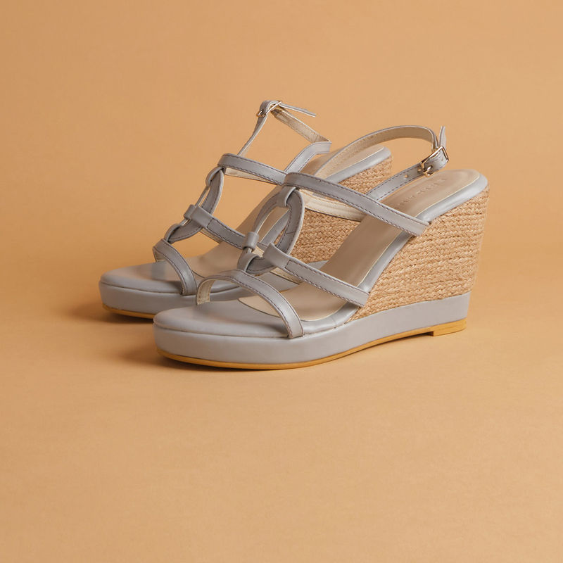 Buy Eridani Solid Grey Blake Wedges Online