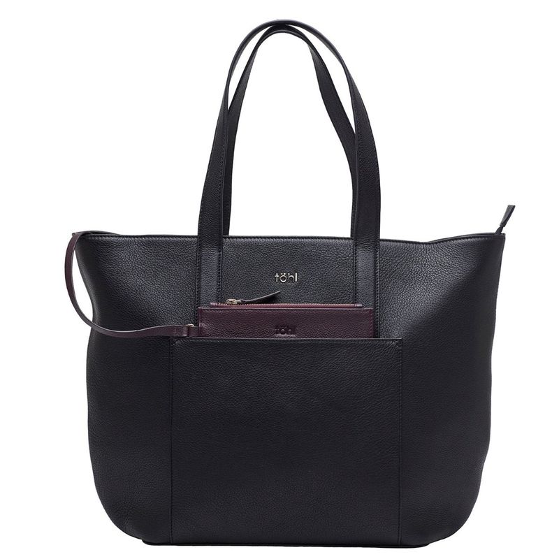 Buy tohl Lush Womens Tote Bag - Charcoal Black Online