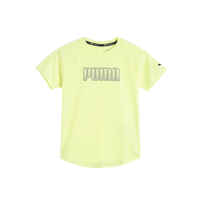 Puma Printed Run Train Youth Tee - Yellow: Buy Puma Printed Run Train ...