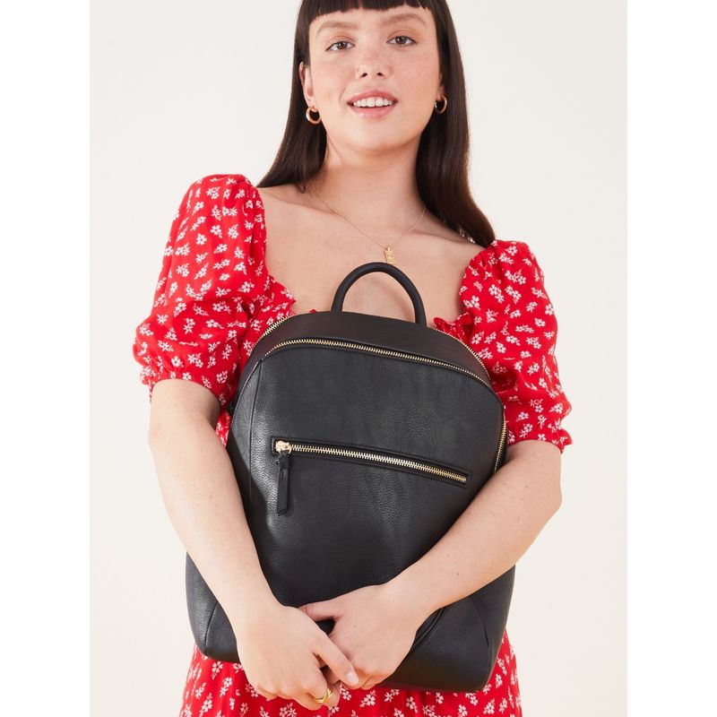 Buy Accessorize London Women's Classic Zip Around Backpack Black (M) Online