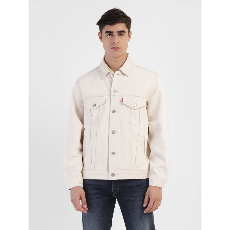 Buy Levi's Men's Beige Denim Jacket Online