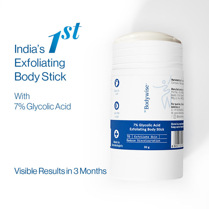 Buy Be Bodywise 7% Glycolic Acid Stick Body Exfoliation For Smooth ...