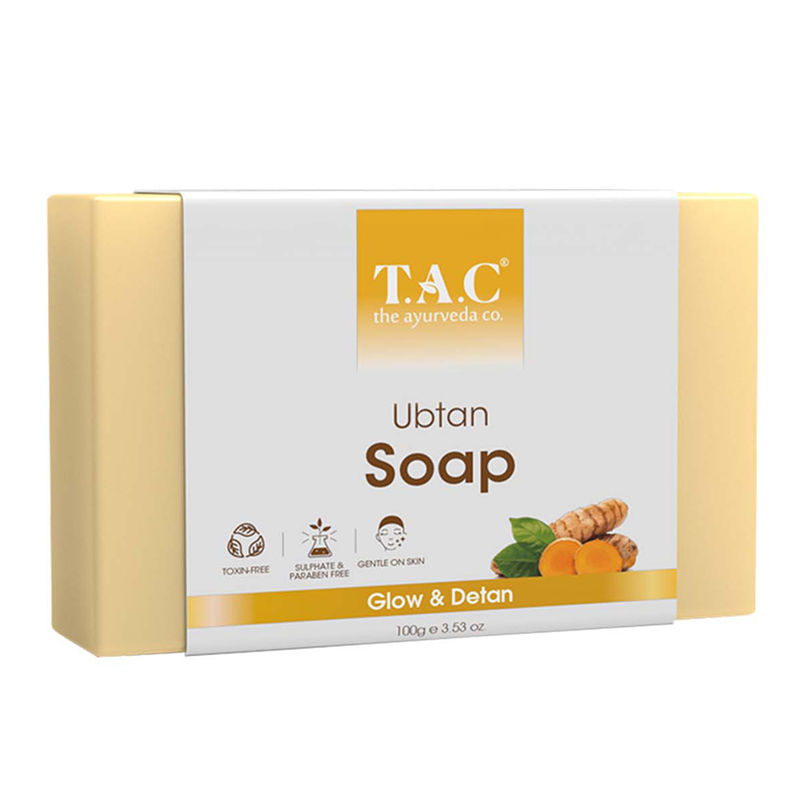 Buy TAC - The Ayurveda Co. Ubtan Handmade Bathing Soap With Turmeric ...