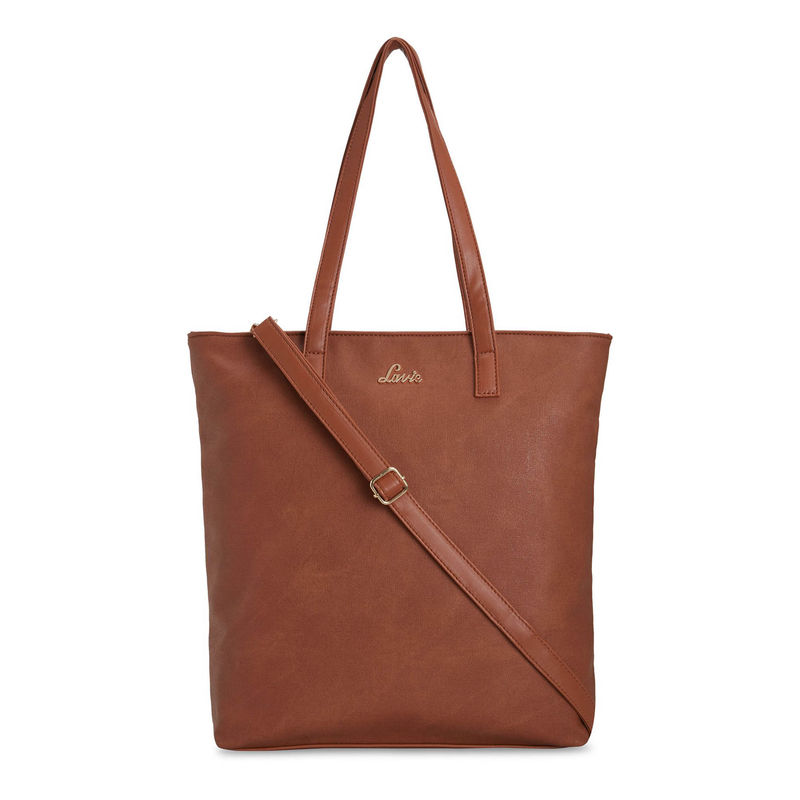 Buy Lavie Brown Polyurethane Chapman Lg Vt Tote Bags Online