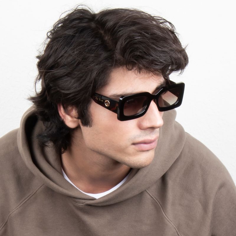 Buy TED SMITH Iconic Rectangular Polarized Brown Graded Sunglasses for ...