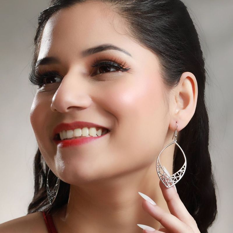 Buy PRITA Filigree Silver Plated Earrings Online