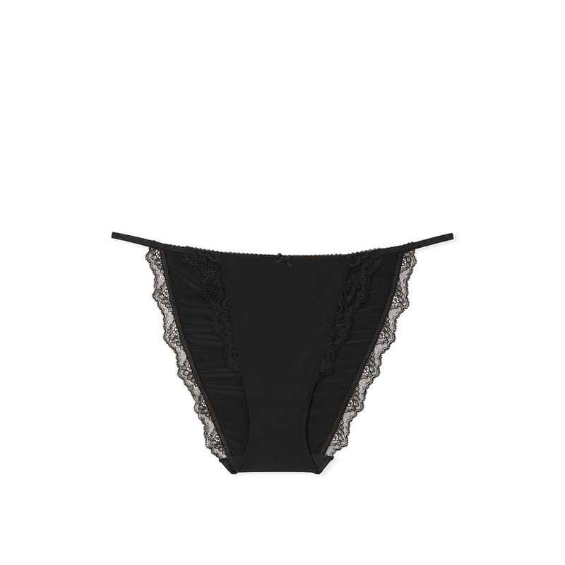Buy Victoria's Secret Black Dream Angels Smooth & Lace Mini String ...