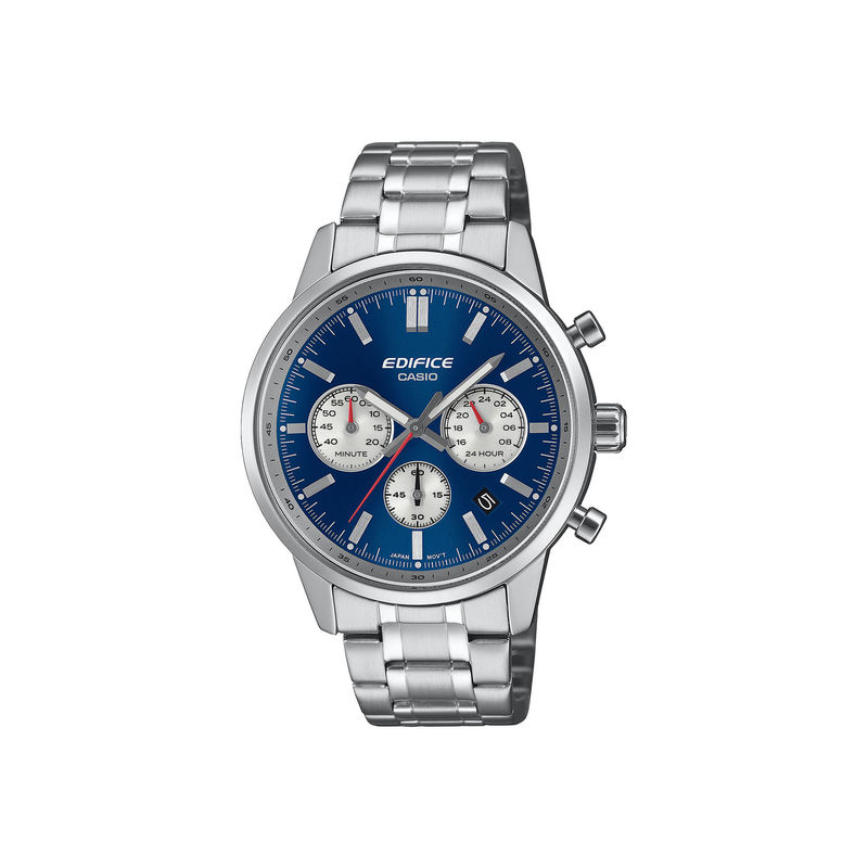 Buy Casio EDIFICE Men Analog Blue Dial Round Shape Watch EFR-575D-2ADF ...