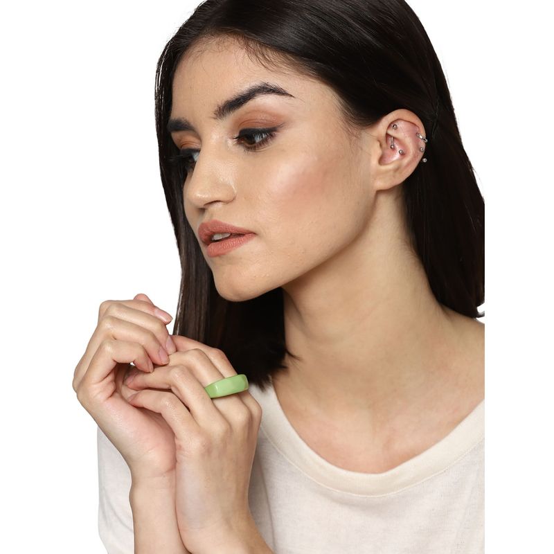 Buy Forever 21 Green Solid Rings Online