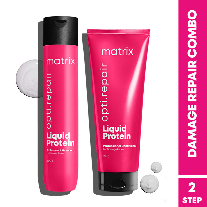 Buy Matrix Opti.Repair 2-Step Pro Liquid Protein System, Shampoo ...