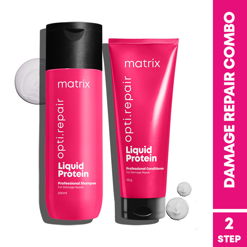 Buy Matrix Opti.Repair 2-Step Pro Liquid Protein System, Shampoo ...