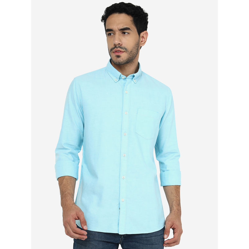 Buy JadeBlue Mens Light Blue Solid Shirt Online