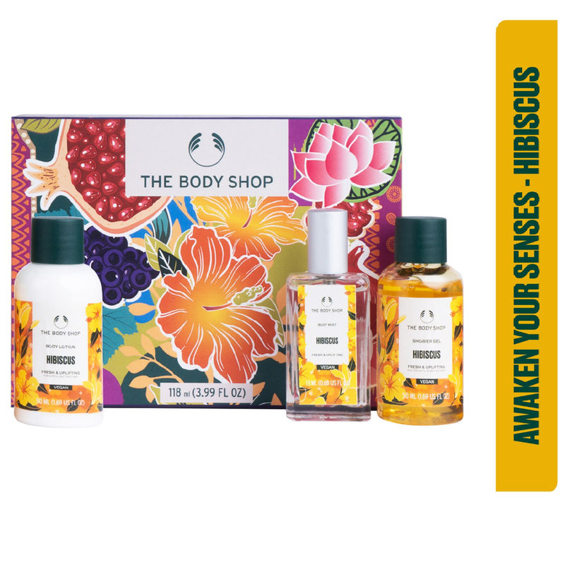 Buy The Body Shop Hibiscus Shower Gel, Body Lotion & Body Mist Gift Set ...