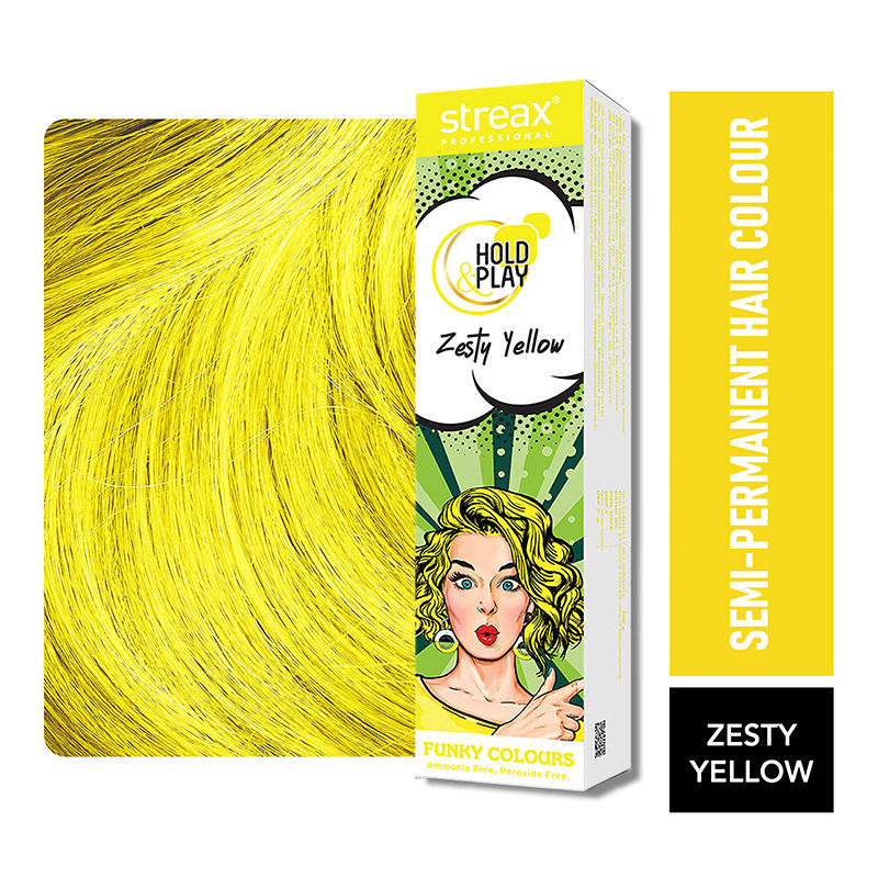 Buy Streax Professional Hold & Play Funky Colour, Ammonia Free, Semi ...