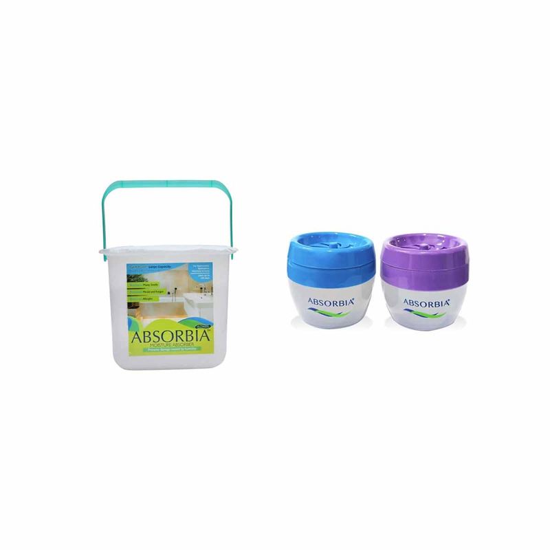 Buy Absorbia Moisture Absorber Box & Water Based Car Air Freshener (Set ...