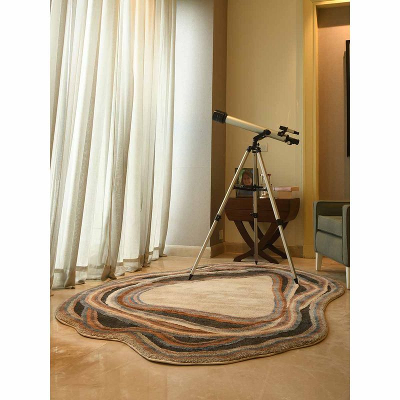 Buy OBSESSIONS Polypropylene Multi-Color Carpet (5X7 Feet) Online