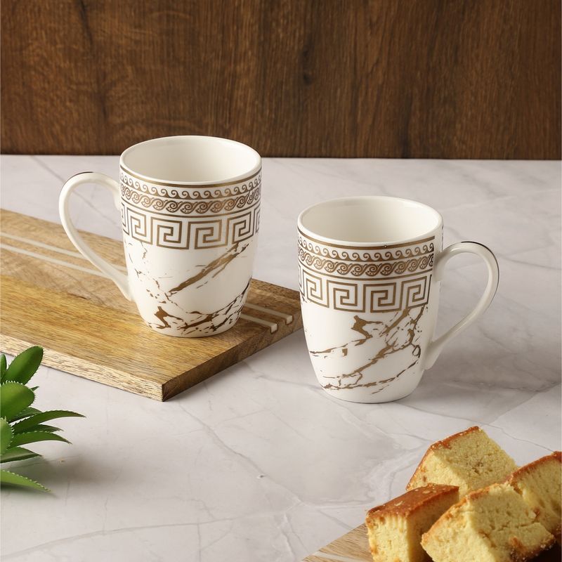 Buy The Decor Mart Royal Marble Mug- Set of 2 Online