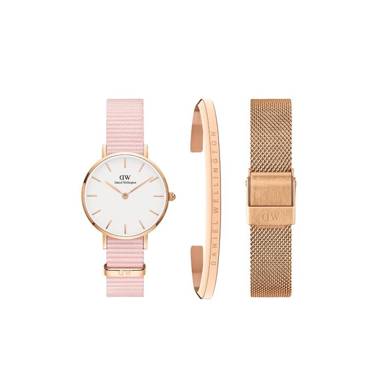 Buy Daniel Wellington Rosewater 28mm White Dial Watch Women Gift Set ...