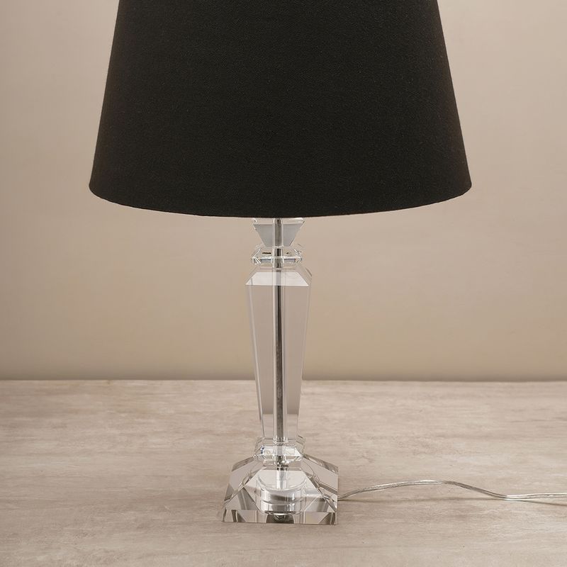 Buy Pure Home + Living Clear Tapered Crystal Table Lamp Stand Online