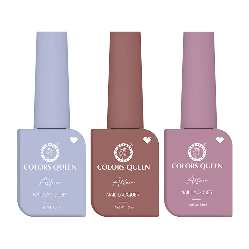 Buy Colors Queen Affair Nail Lacquer Combo of 3 Online