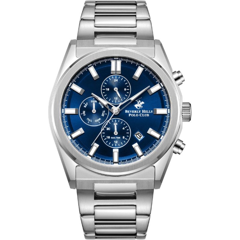 Buy Beverly Hills Polo Club Men Multi Function Dark Blue Dial Watch (M ...