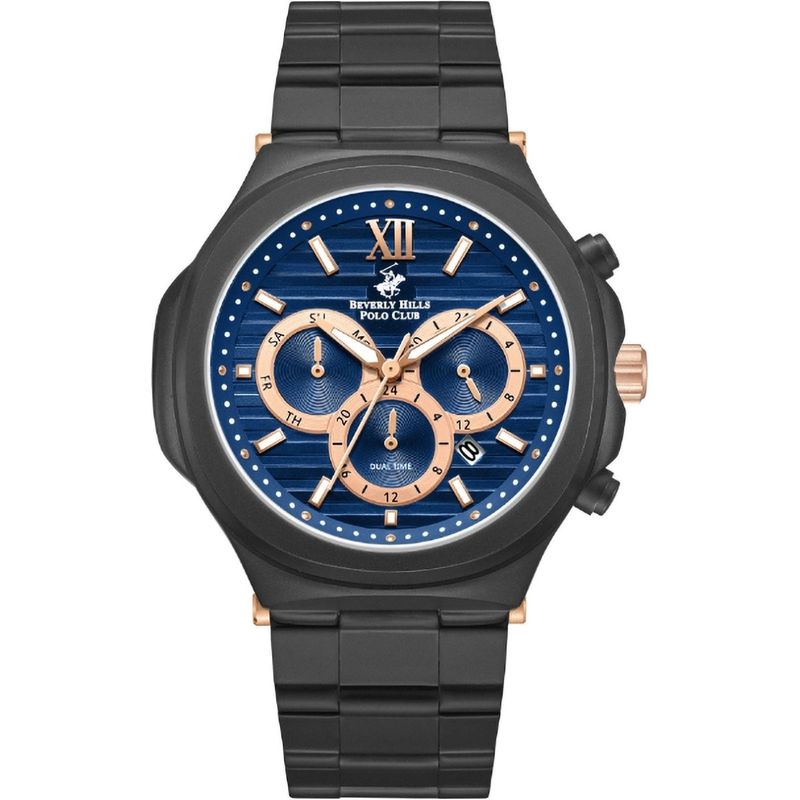 Buy Beverly Hills Polo Club Men Multi Function Dark Blue Dial Watch (M ...