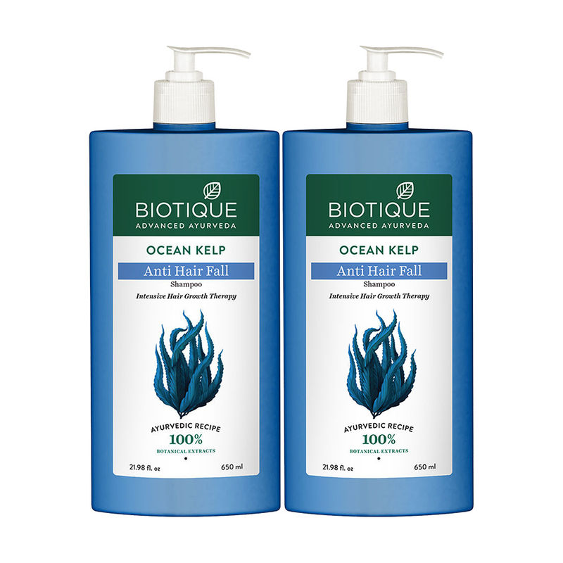 Buy Biotique Ocean Kelp Anti Hair Fall Shampoo (Pack Of 2) Online