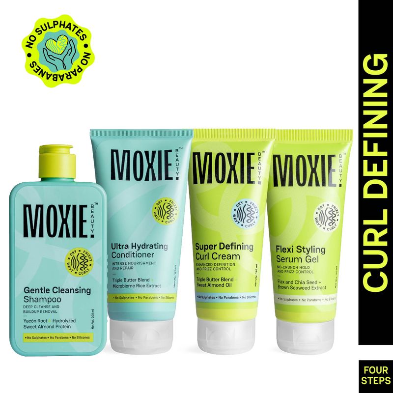 Buy Moxie Beauty The Moxie Curly Routine Shampoo, Conditioner, Curl ...