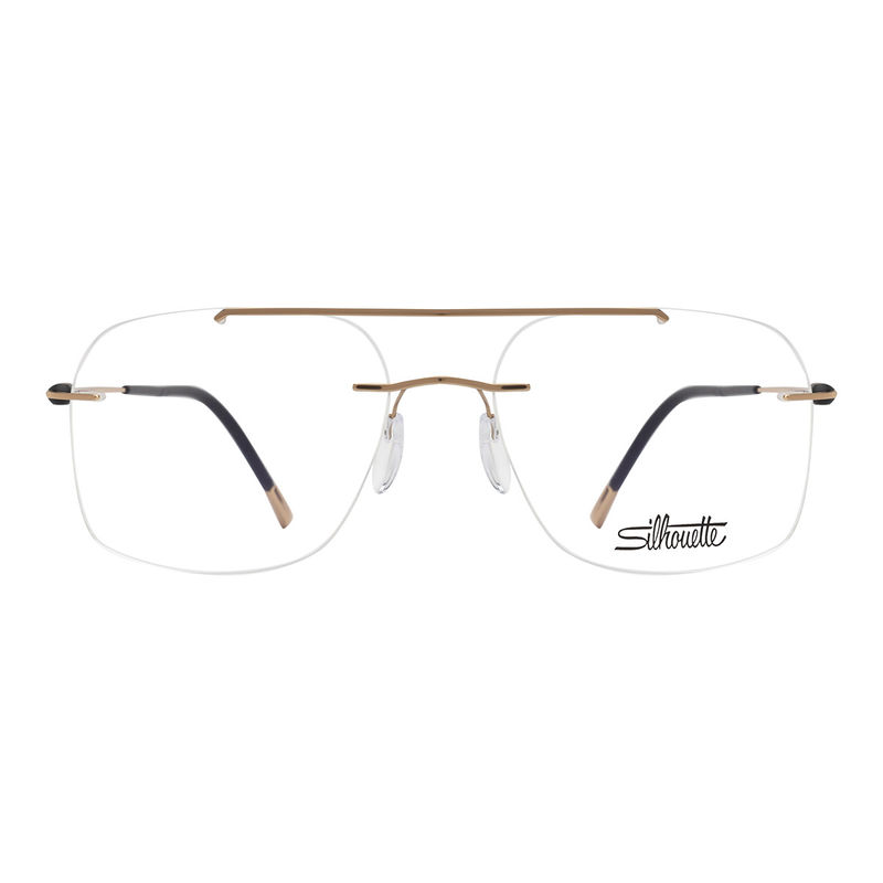 Buy Silhouette Rimless Eyeglass Gold Frame with No Lens 5561/La 7830 ...