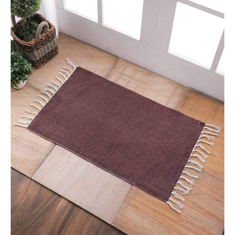 Buy Turkish Bath Cotton Plain Area Rug Dhurrie For Living Room And Bed ...