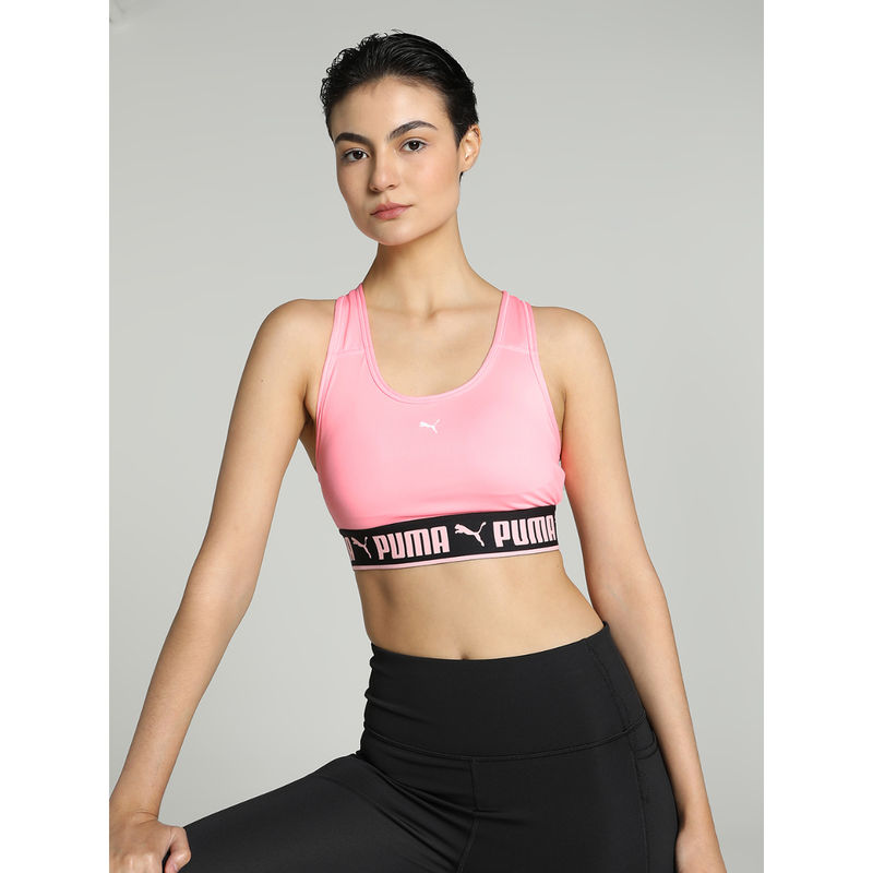Buy Puma Mid Impact Strong Womens Pink Sports Bras Online