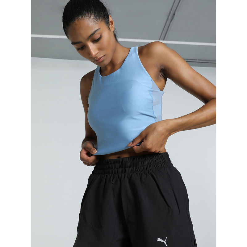 Buy Puma RUN ULTRAFORM CROP Womens Blue Tanks Online