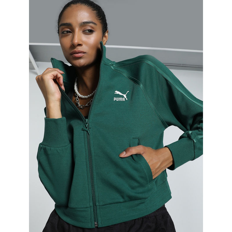 Buy Puma T7 Womens Green Jacket Online