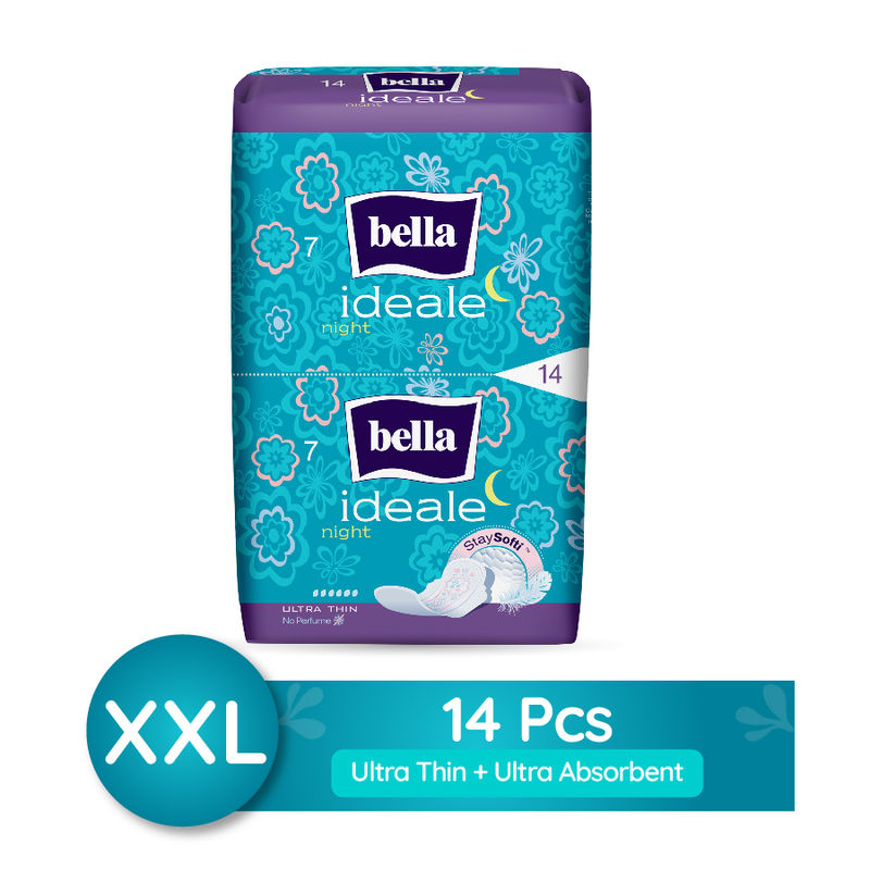 Buy Bella Ideale Softi Night Sanitary Pads, Ultra-thin & Breathable ...