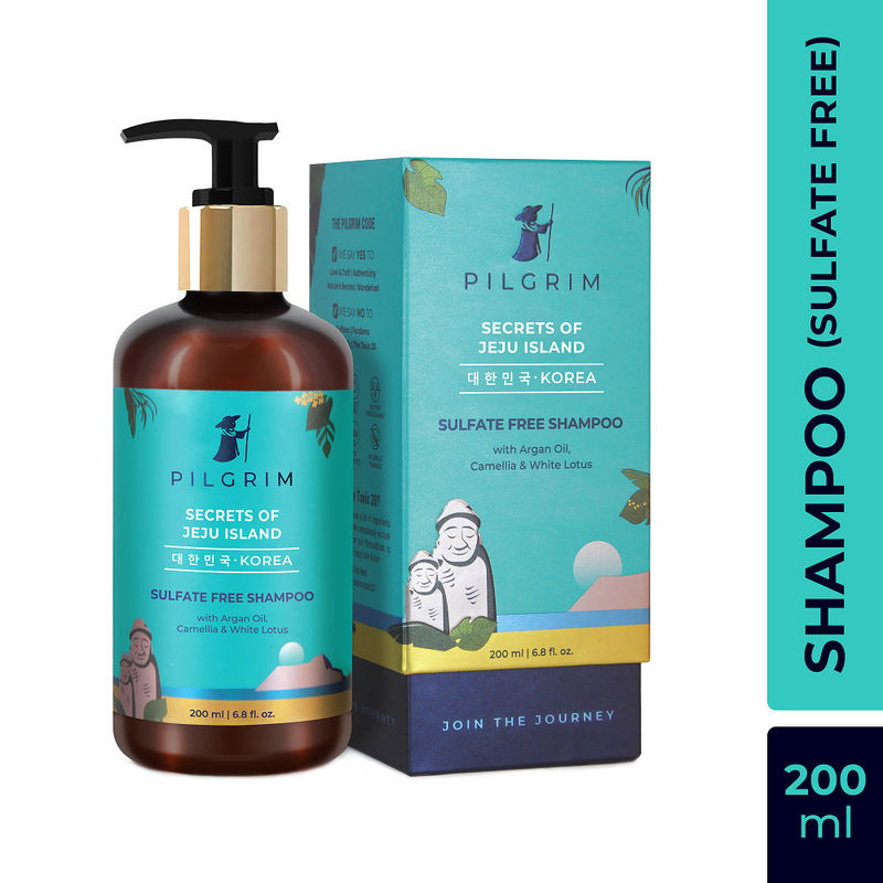 Pilgrim Sulfate Free Shampoo with Argan Oil, Camellia & White Lotus ...