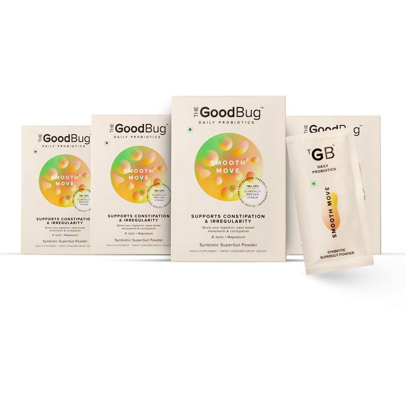 Buy The Good Bug Smooth Move Supergut Powder (Pack Of 4) Online