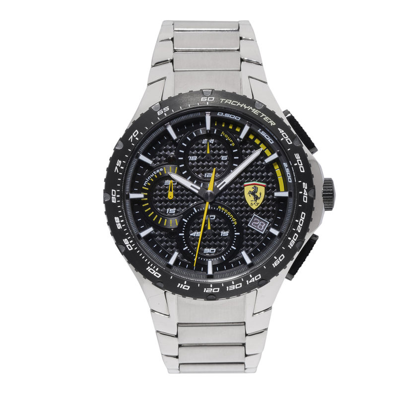 Buy Scuderia Ferrari Pista Chronograph Black Round Dial Men's Watch ...