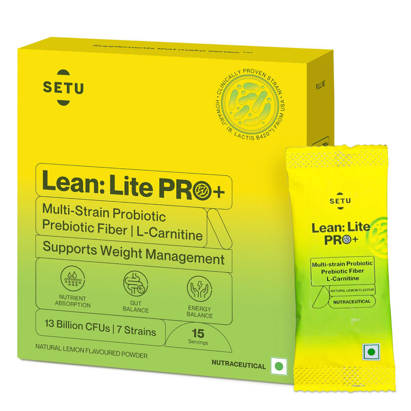 Buy Setu Lean Lite Pro+ Gut Health Powder for Weight Management, Gut ...