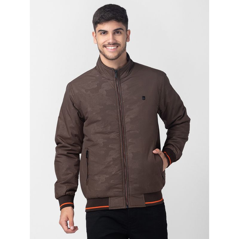 Buy Being Human Men Jacket Brown Full Sleeves Online