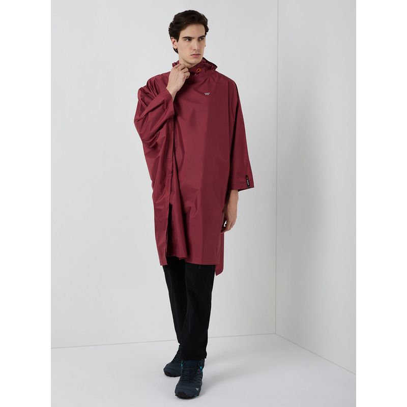 Buy Wildcraft Men Maroon Solid Rain Jacket Online