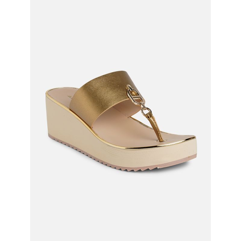 Buy Aldo Eva Gold Sandals for Women Online