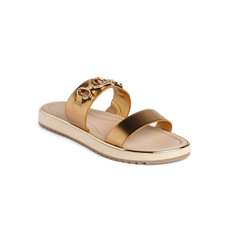 Buy Aldo Eva Gold Flats For Women Online