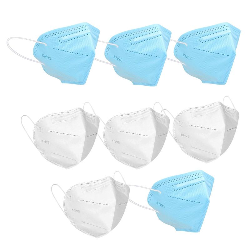 OOMPH Kn95 / N95 Anti-pollution Reusable 5-layer Pack Of 8 Mask (blue ...