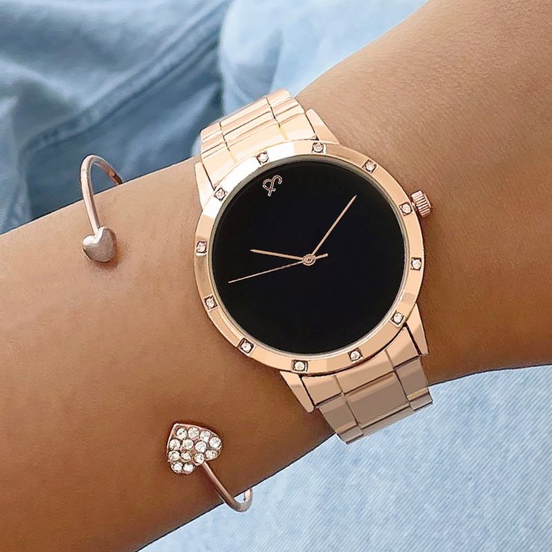 Buy Joker & Witch Mavis Rose Gold Watch Bracelet Stack (L) Online