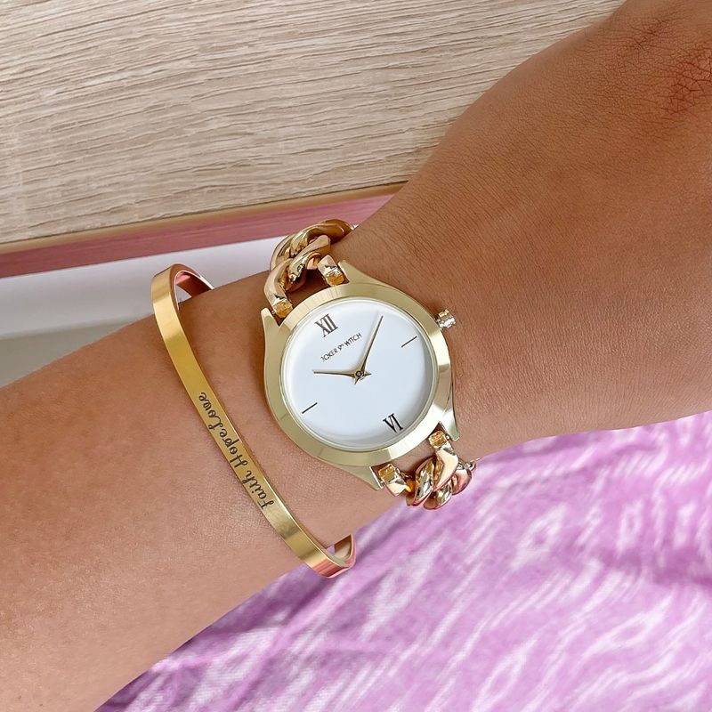 Buy Joker & Witch Xylie Gold Watch Bracelet Stack (L) Online