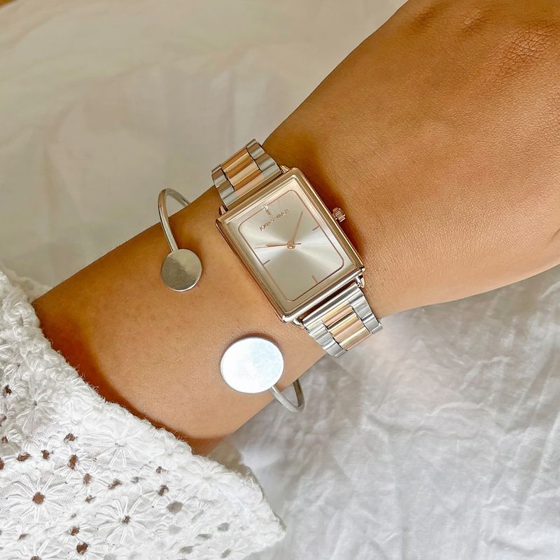 Buy Joker & Witch Kattrin Dualtone Watch Bracelet Stack (L) Online