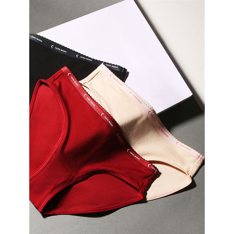 Buy Vero Moda Intimates Midi Briefs (Pack of 3) Online