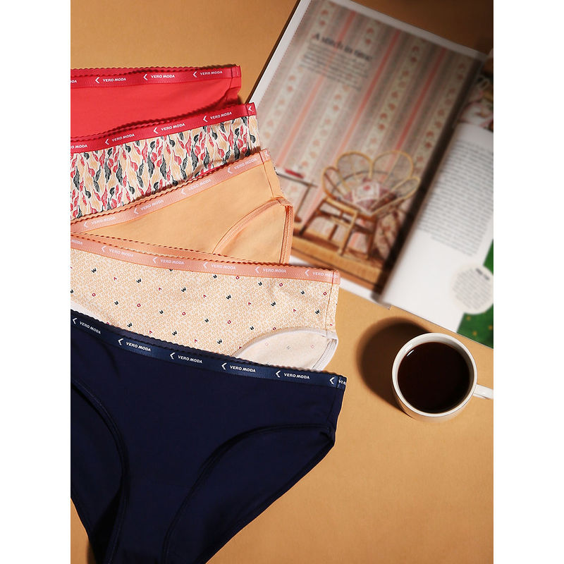 Buy Vero Moda Intimates Midi Briefs (Pack of 5) Online